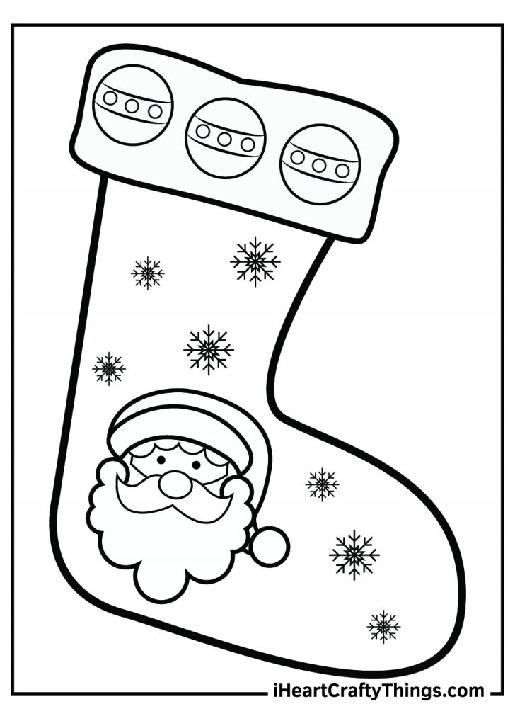25 Christmas Stocking Coloring Pages (100% Free Printables)