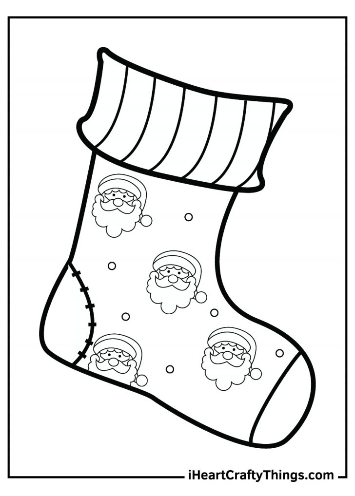 25 Christmas Stocking Coloring Pages (100% Free Printables)