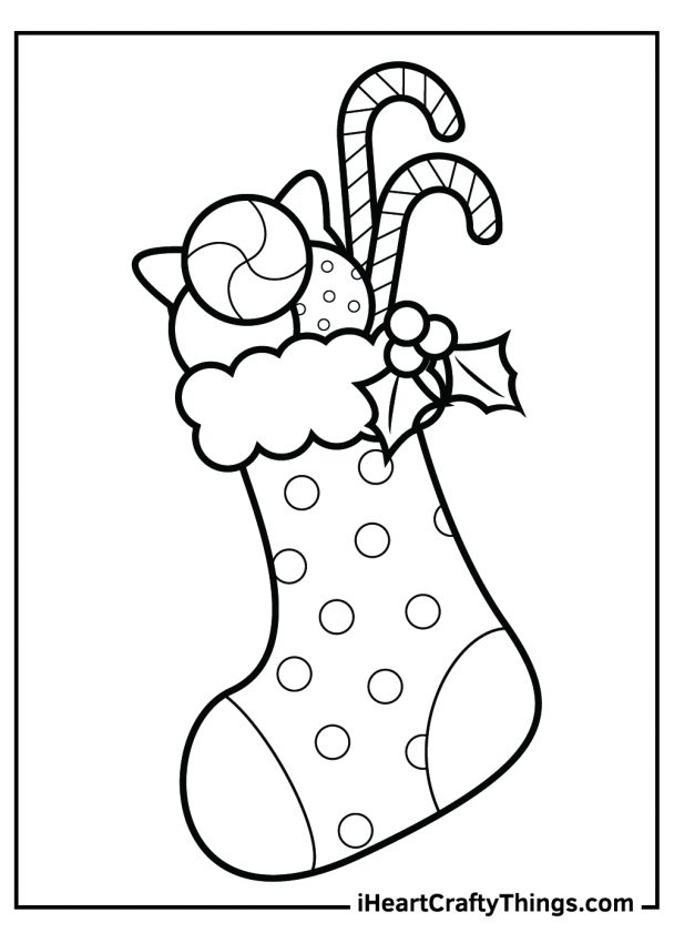 25 Christmas Stocking Coloring Pages (100% Free Printables)