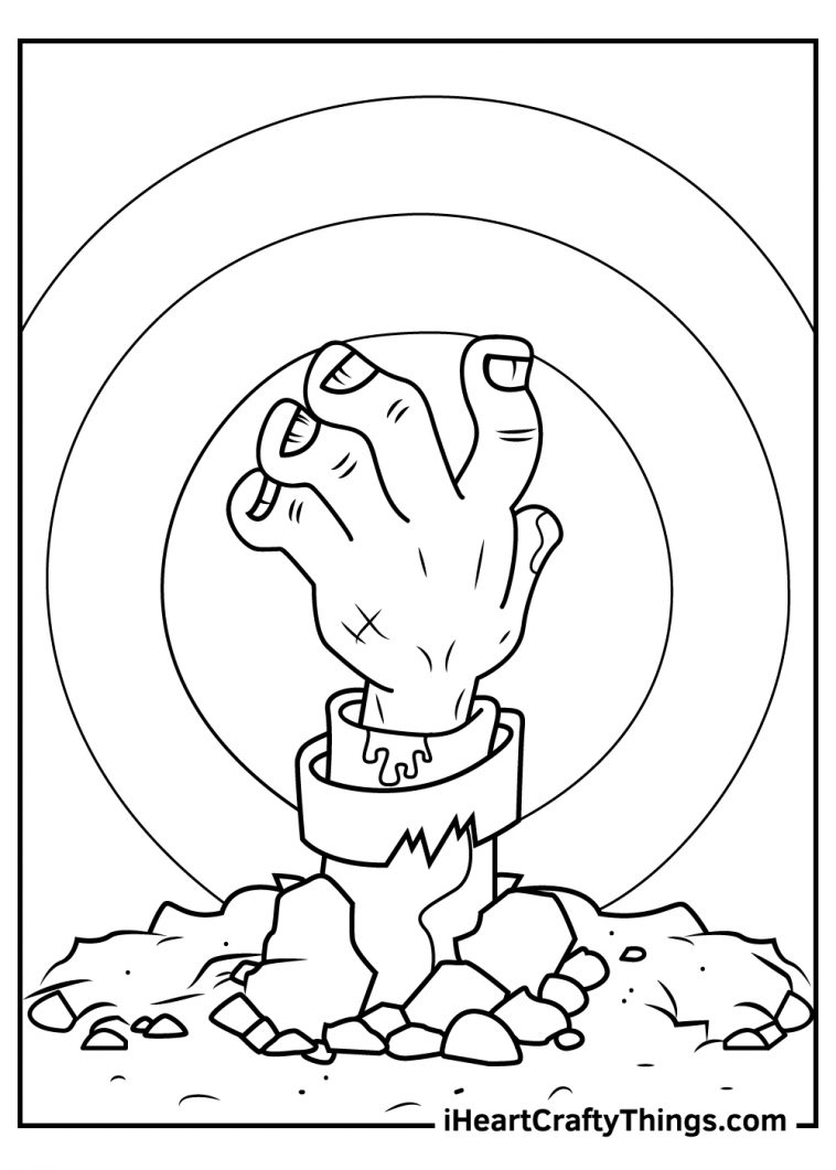 30 Zombie Coloring Pages (100% Free Printables)