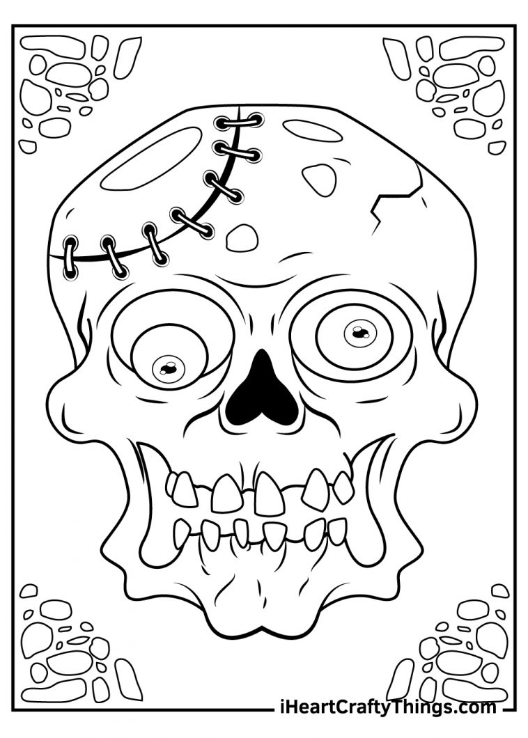 30 Zombie Coloring Pages (100% Free Printables)