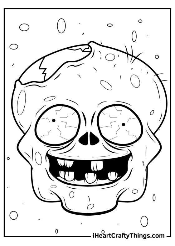30 Zombie Coloring Pages (100% Free Printables)