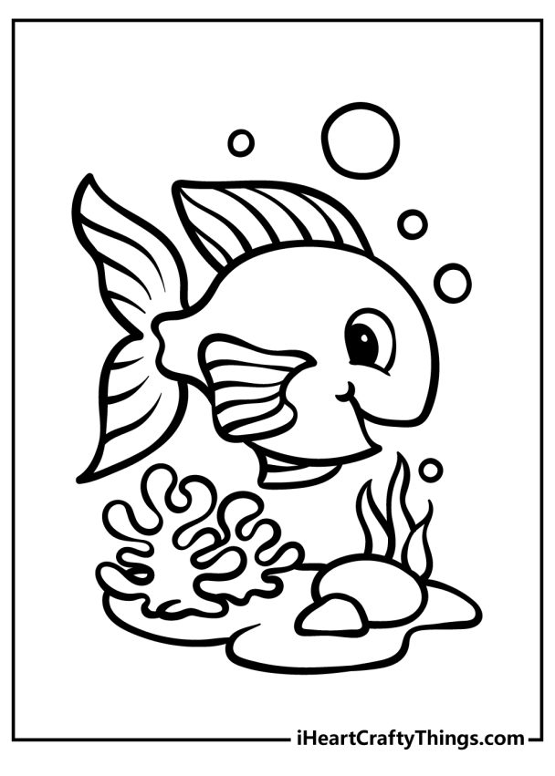 35 Fish Coloring Pages (100% Free Printables)