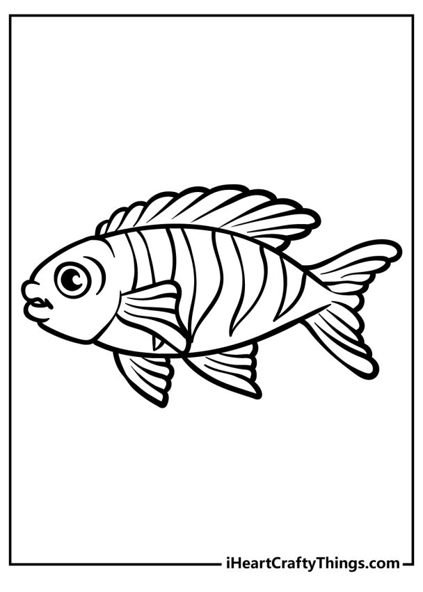 35 Fish Coloring Pages (100% Free Printables)