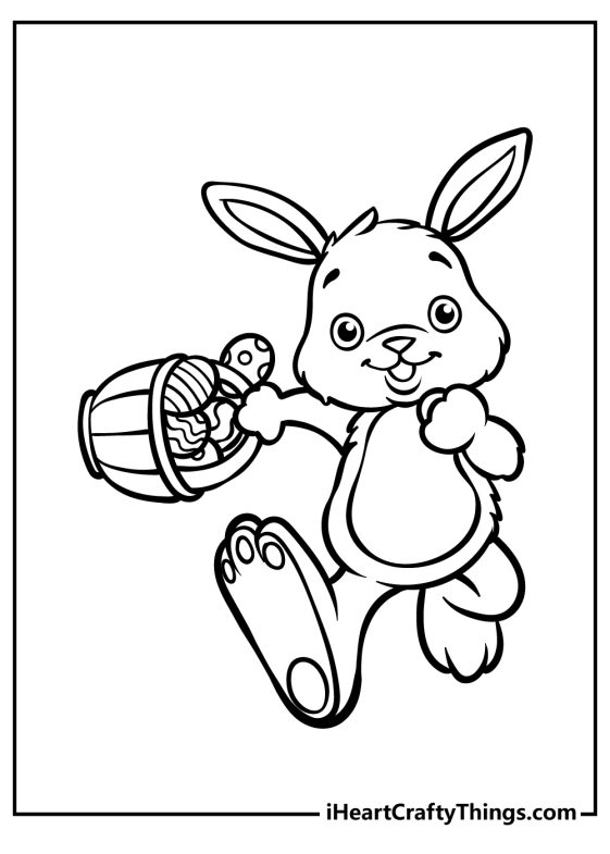 50 Easter Bunny Coloring Pages (100% Free Printables)