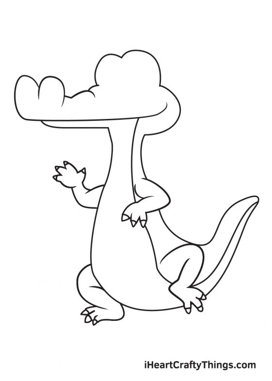 Alligator Drawing - How To Draw An Alligator Step By Step