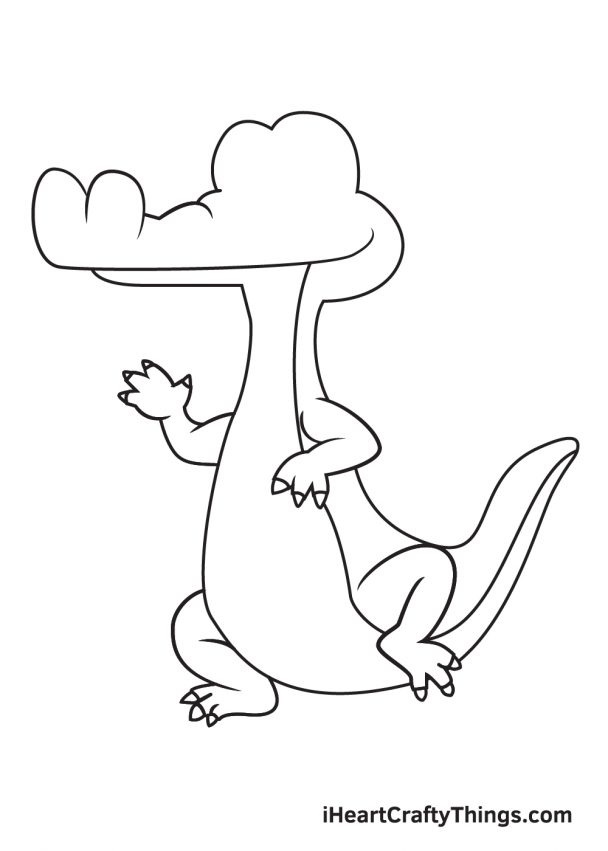 Alligator Drawing - How To Draw An Alligator Step By Step