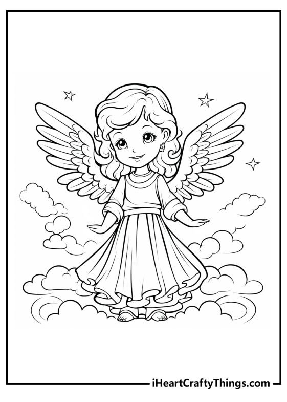 15 Free Angels Coloring Pages PDF (Updated 2025)