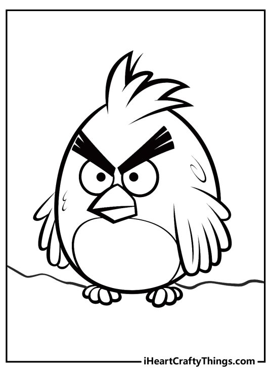 15 Easy Angry Birds Coloring Pages (Free Printable PDFs)