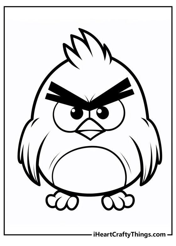 15 Easy Angry Birds Coloring Pages (Free Printable PDFs)