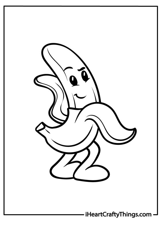 15 Bananas Coloring Pages (100% Free Printables)