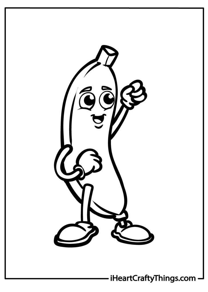 15 Bananas Coloring Pages (100% Free Printables)