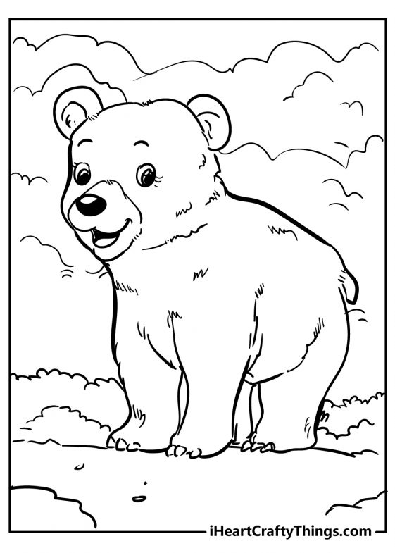 30 Bear Coloring Pages (100% Free Printable)