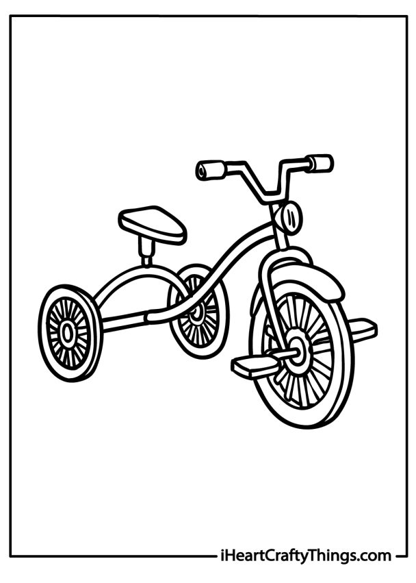 15 Bicycle Coloring Pages (100% Free Printables)