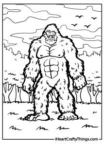 15 Bigfoot Coloring Pages (100% Free Printables)