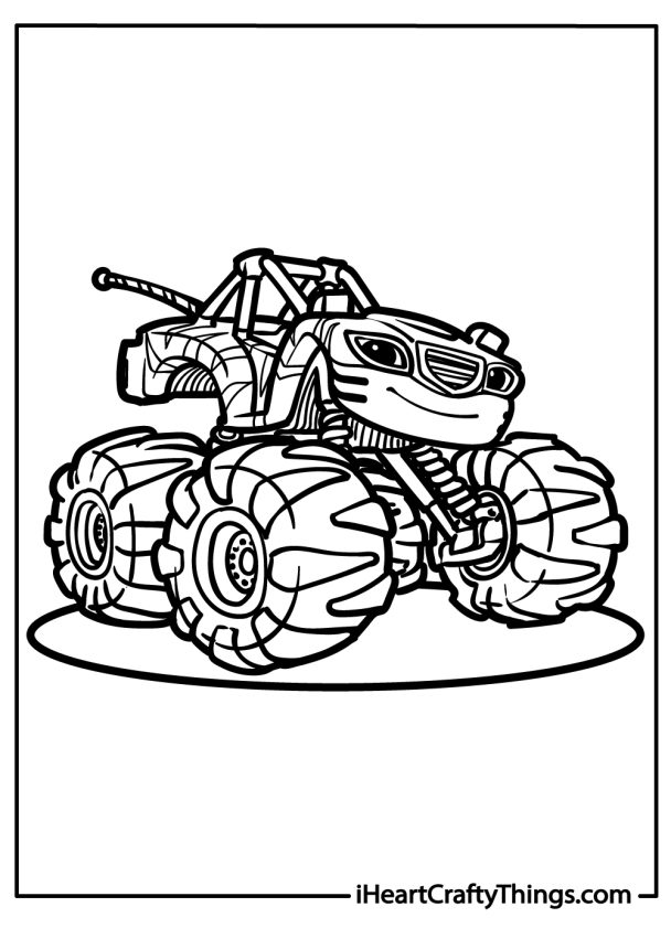 Blaze Coloring Pages (15 Free Printables)