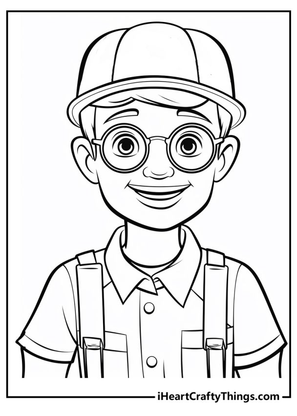 25 Blippi Coloring Pages (100% Free Printable PDFs)