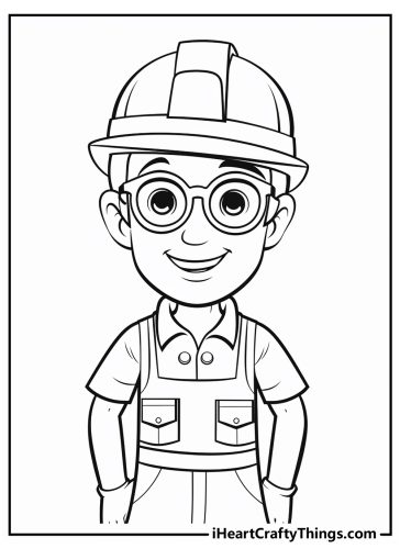 25 Blippi Coloring Pages (100% Free Printable PDFs)