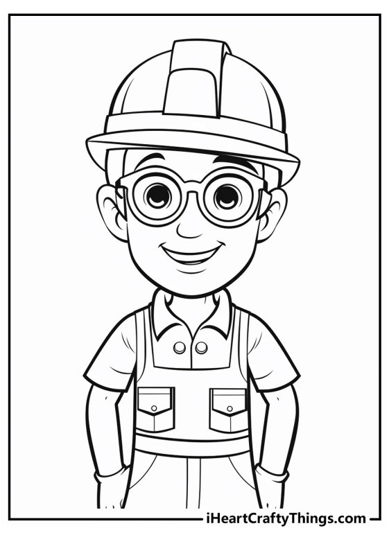 25 Blippi Coloring Pages (100% Free Printable PDFs)