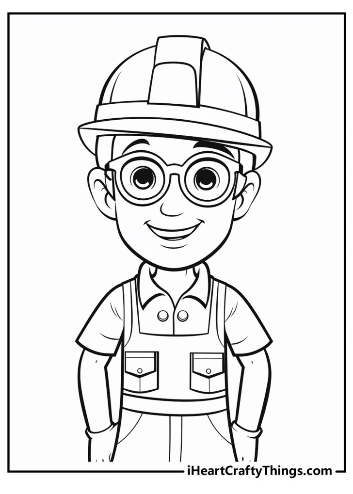25 Blippi Coloring Pages (100% Free Printable PDFs)