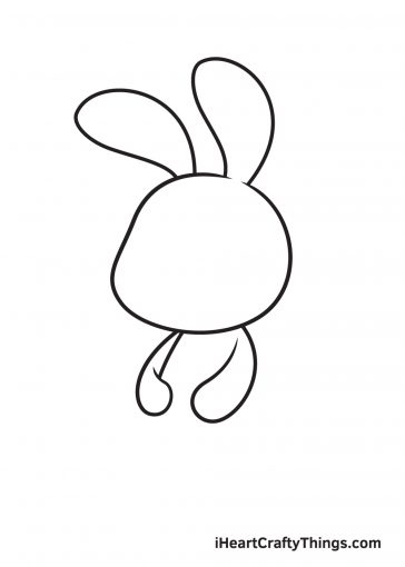 Bunny Drawing - How To Draw A Bunny Step By Step