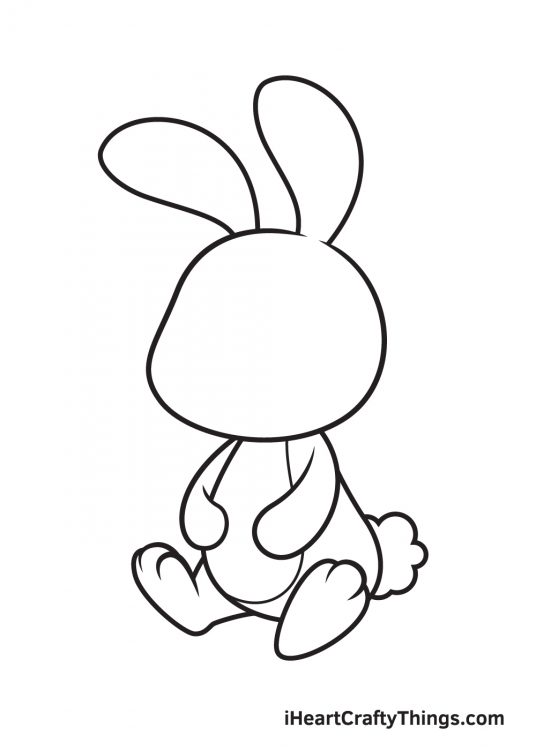 Bunny Drawing - How To Draw A Bunny Step By Step