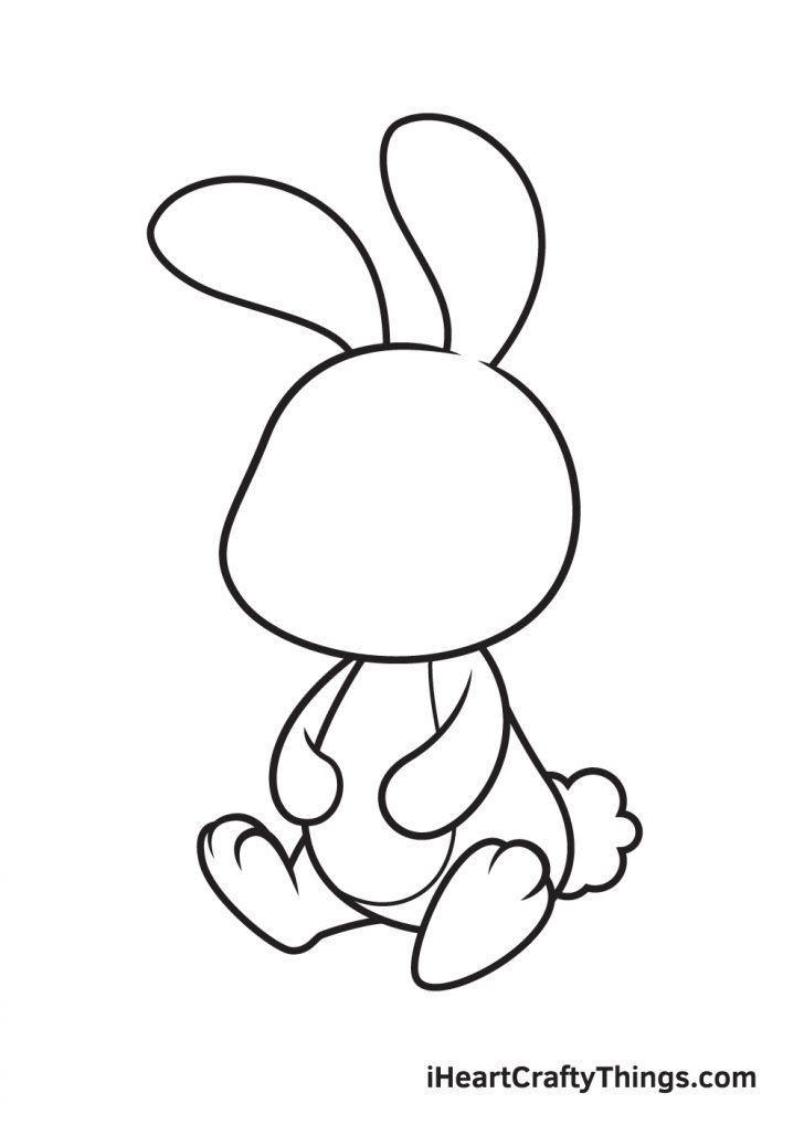 Bunny Drawing - How To Draw A Bunny Step By Step