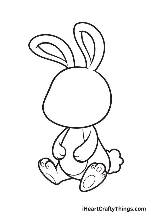 Bunny Drawing - How To Draw A Bunny Step By Step