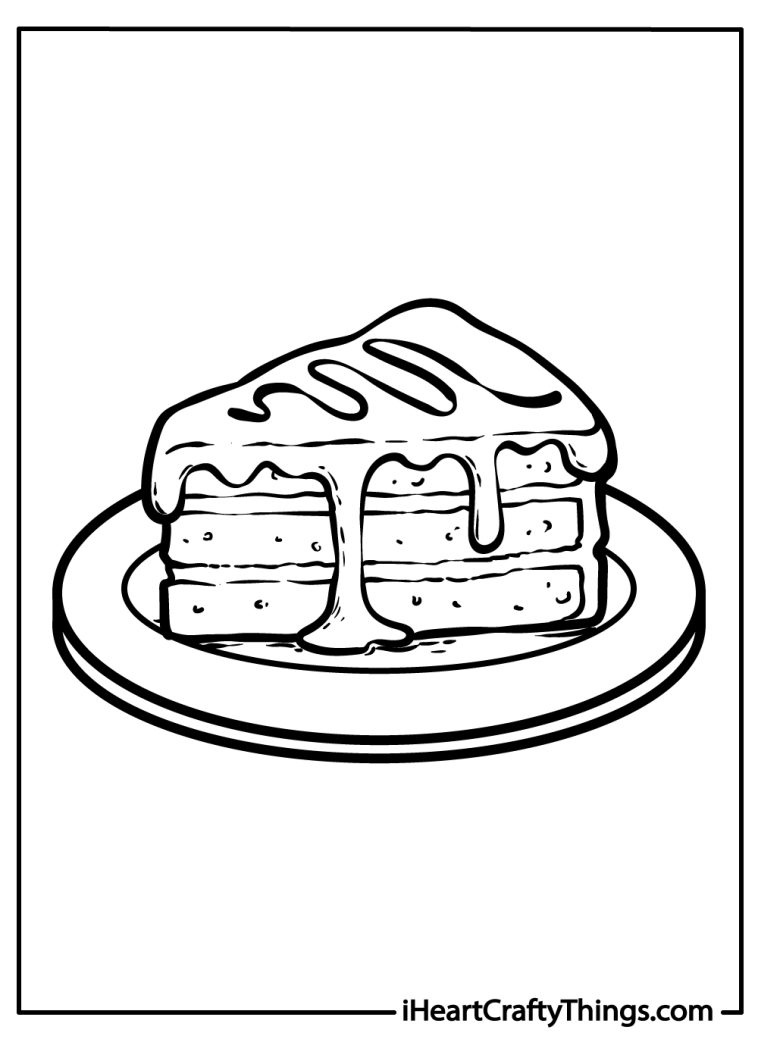 Cake Coloring Pages (100% Free Printables)