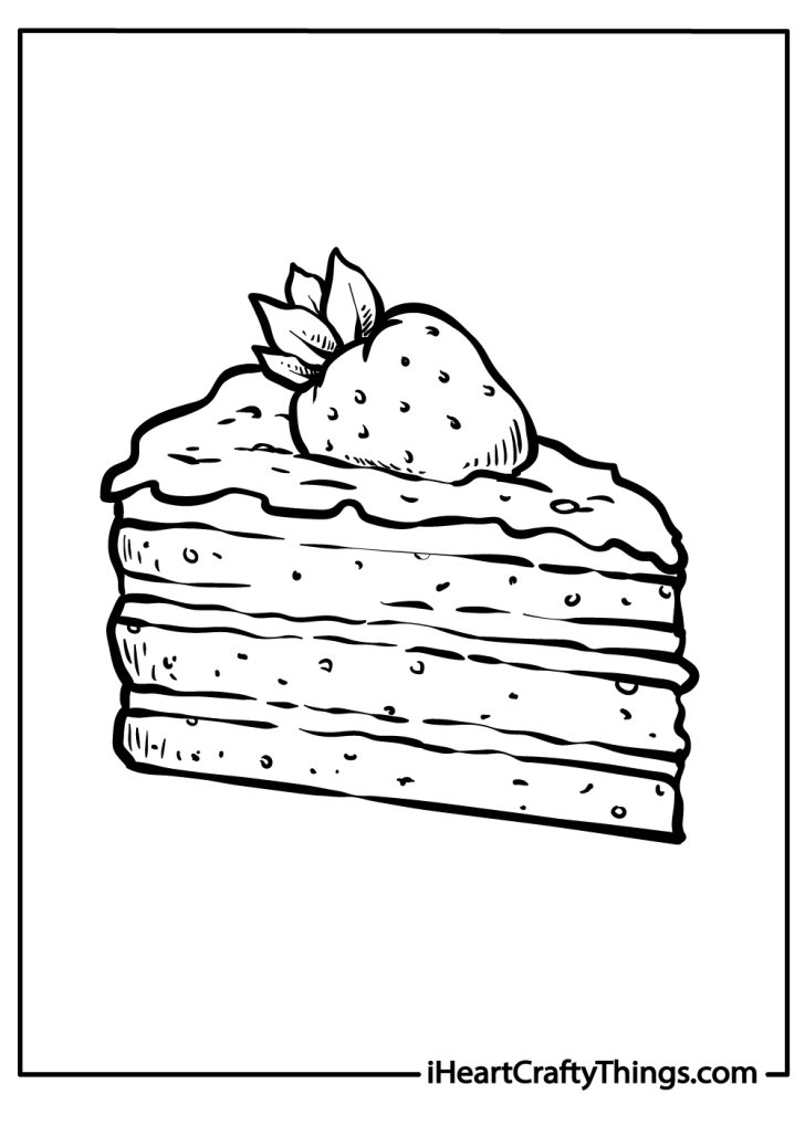 Cake Coloring Pages (100% Free Printables)