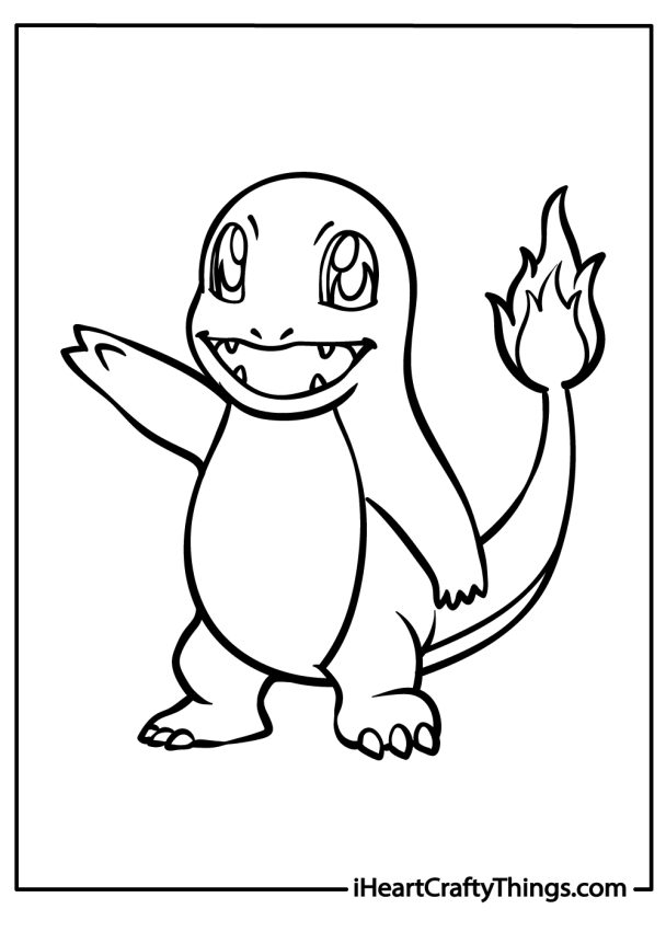 Charmander Coloring Pages (30 Free PDF Printables For Kids)