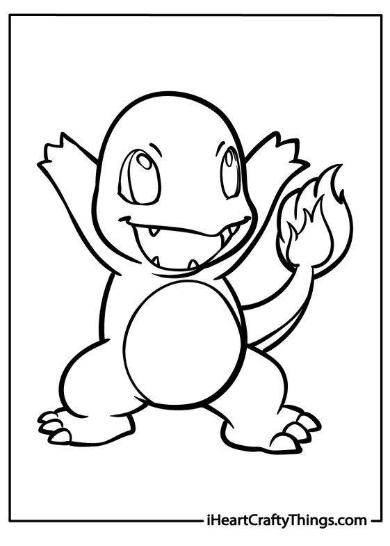 Charmander Coloring Pages (30 Free PDF Printables For Kids)