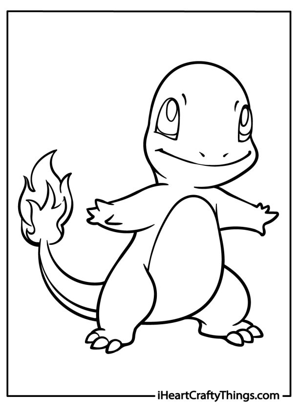 Charmander Coloring Pages (30 Free PDF Printables For Kids)