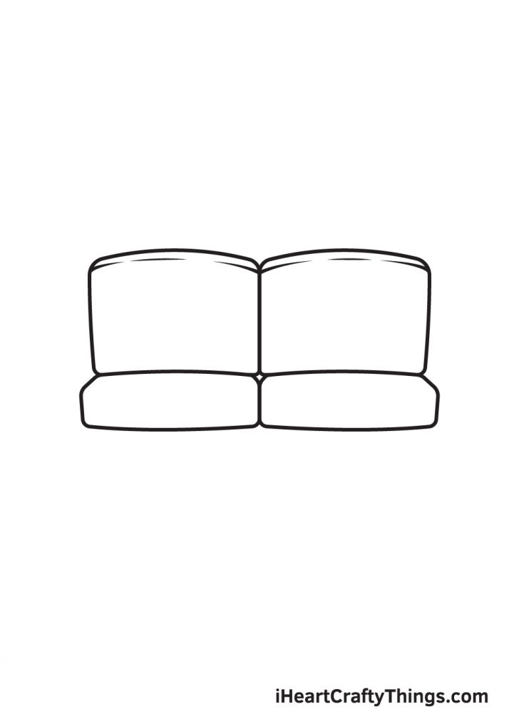 Couch Drawing - How To Draw A Couch Step By Step
