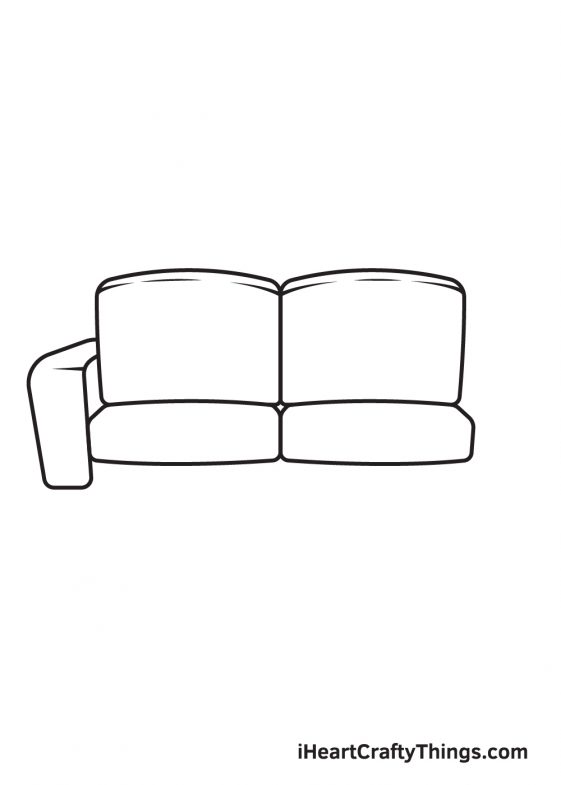 Couch Drawing - How To Draw A Couch Step By Step