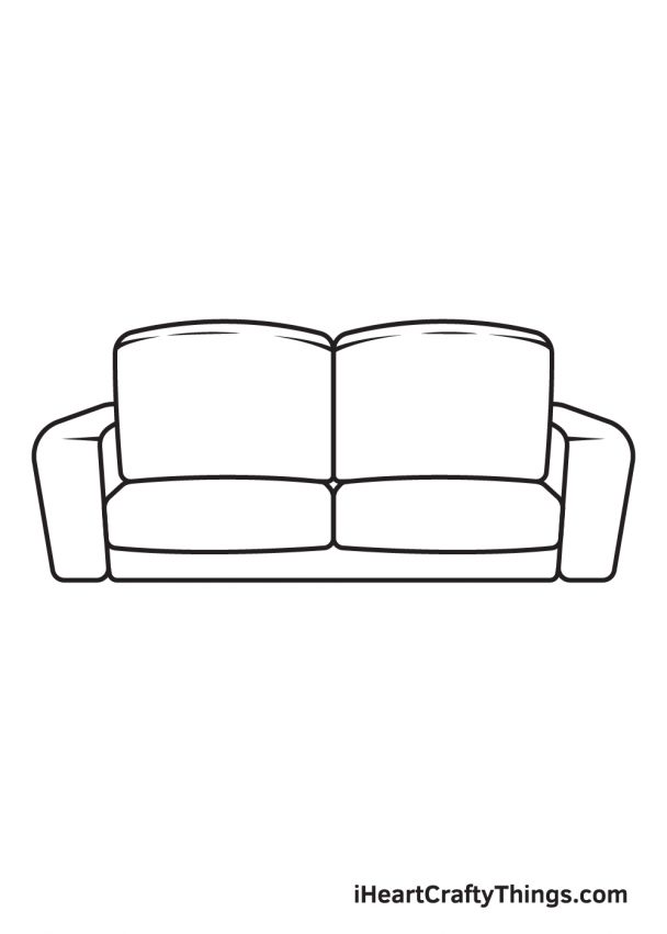 Couch Drawing - How To Draw A Couch Step By Step