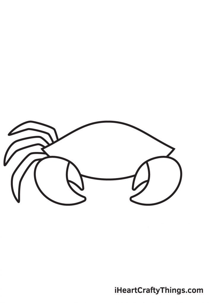 Crab Drawing — How To Draw A Crab Step By Step