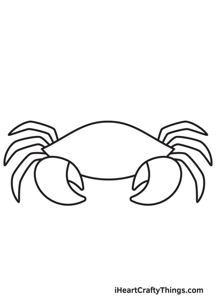 Crab Drawing — How To Draw A Crab Step By Step