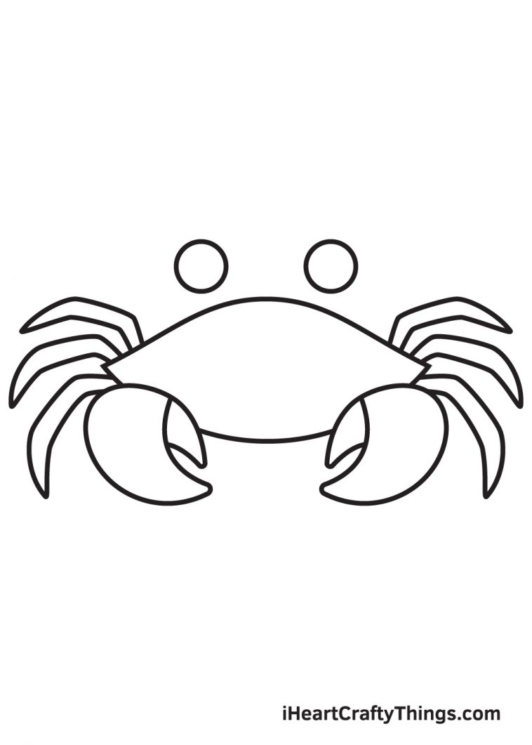Crab Drawing — How To Draw A Crab Step By Step