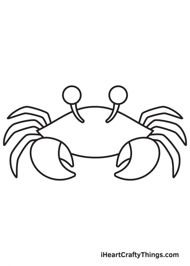 Crab Drawing — How To Draw A Crab Step By Step