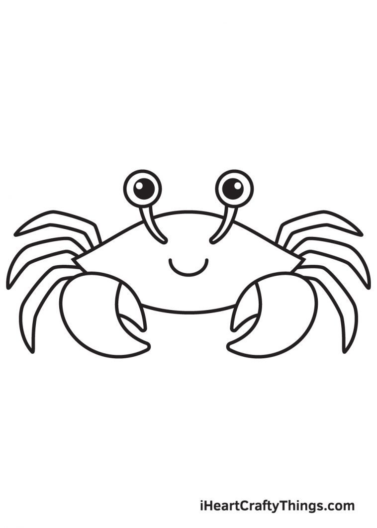Crab Drawing — How To Draw A Crab Step By Step