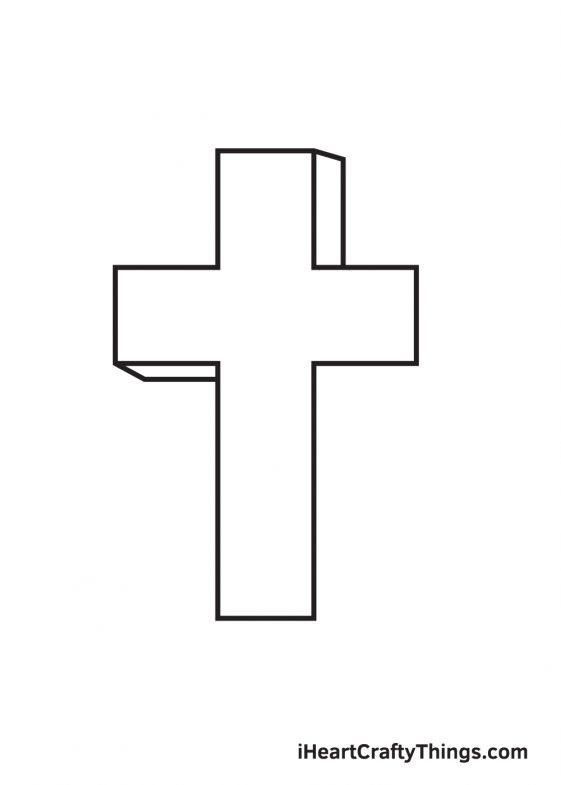 Cross Drawing — How To Draw A Cross Step By Step