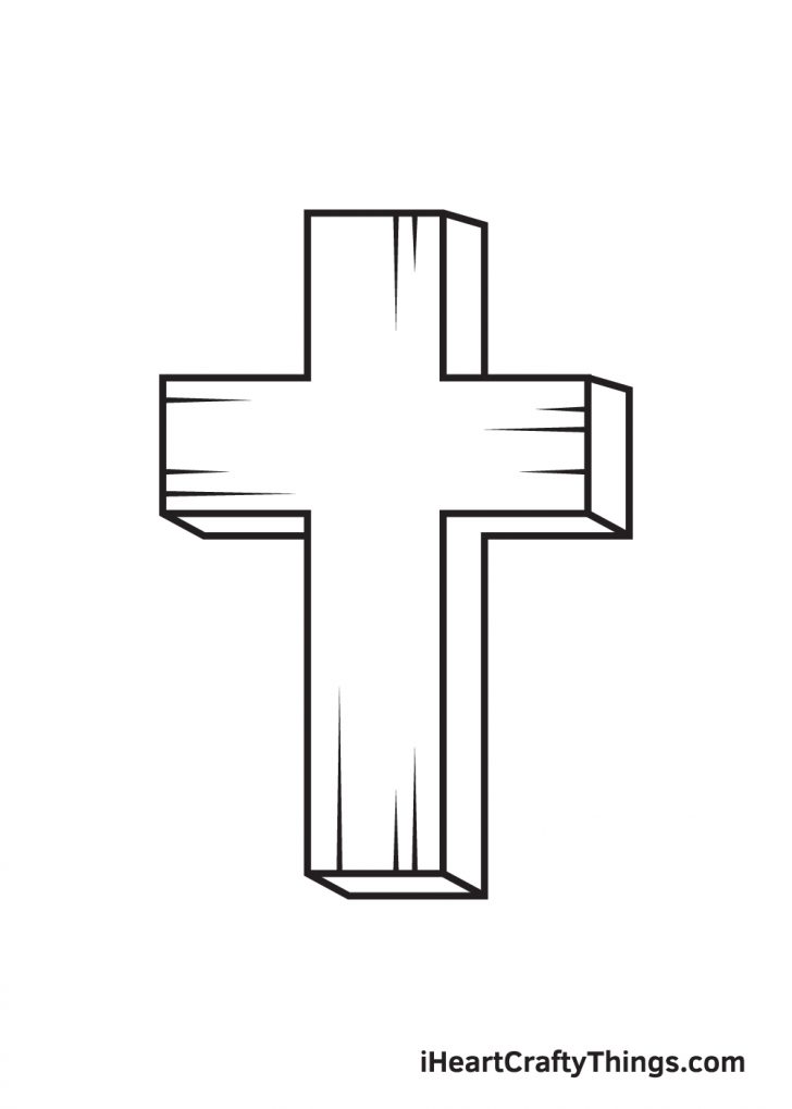 Cross Drawing — How To Draw A Cross Step By Step