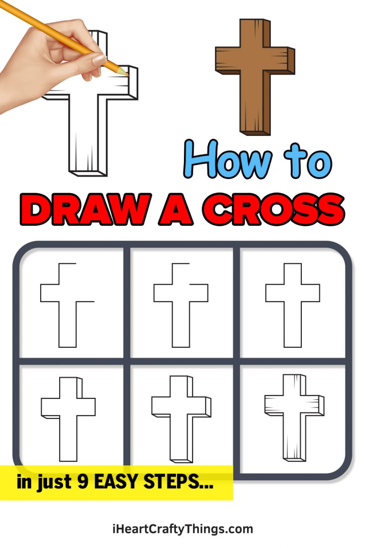 Cross Drawing — How To Draw A Cross Step By Step