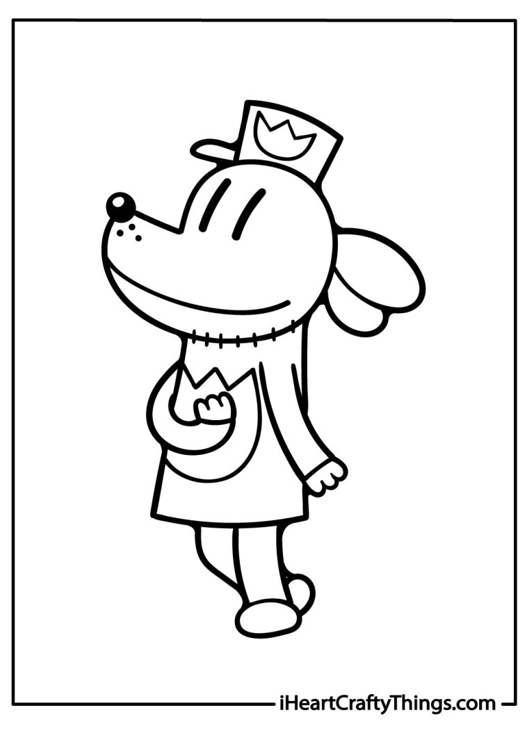 Dog Man Coloring Pages (15 Free Printables)