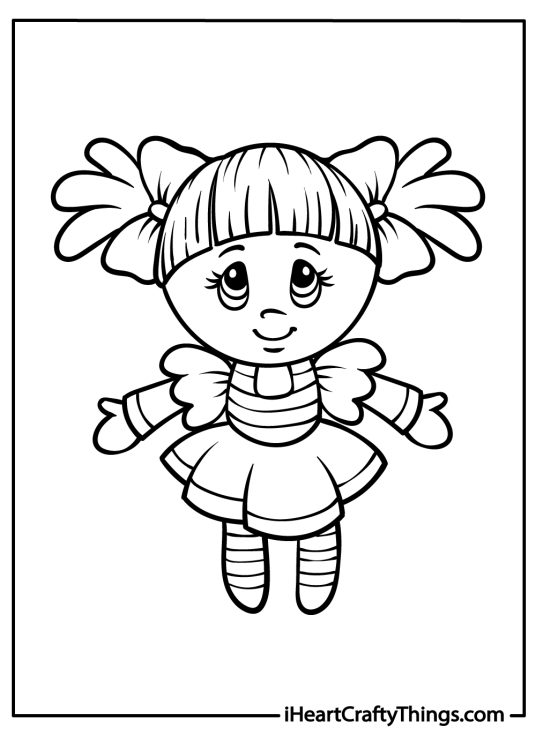 15 Dolls Coloring Pages (100% Free Printables)