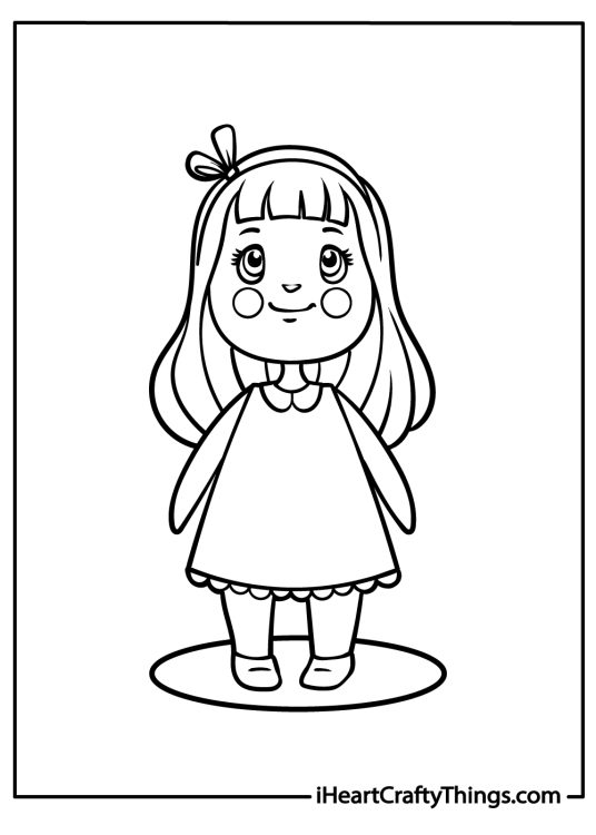 15 Dolls Coloring Pages (100% Free Printables)