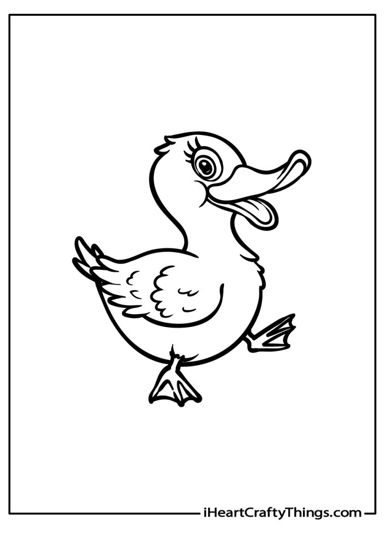 15 Duck Coloring Pages (100% Free Printables)