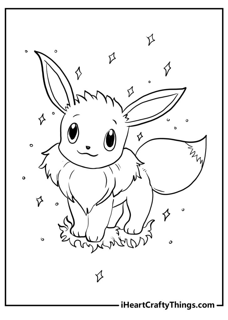 Eevee Pokemon Coloring Pages (100% Free Printables)