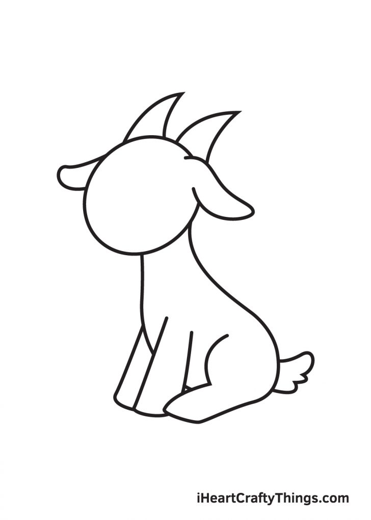 Goat Drawing - How To Draw A Goat Step By Step